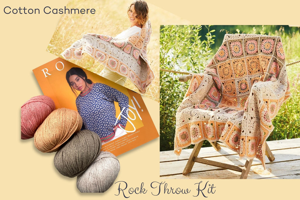 Rock Throw Cotton Cashmere Kit – Fleece & Harmony PEI